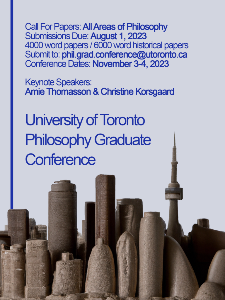 2023 Annual Toronto Graduate Philosophy Conference - Department of ...